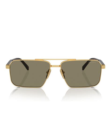 Prada Iconic Plaque Rectangle Mens Sunglasses Pr A57s Macys