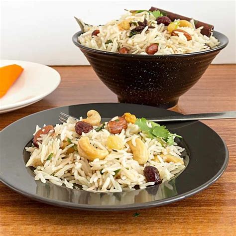 Basmati Rice Pilaf With Fruit And Nuts 20 Mins Video Veena