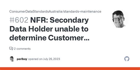 Nfr Secondary Data Holder Unable To Determine Customer Present · Issue 602