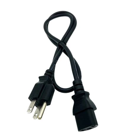Kentek 3 Feet Ft Computer Power Supply AC Cord Cable Wire For HP DELL ACER Desktop PC System
