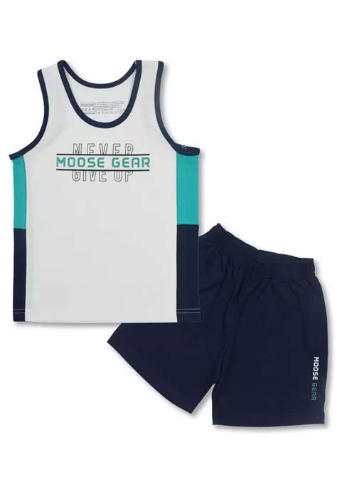 Buy Moose Gear Boys Sando Combi With Short Set Online Zalora Philippines