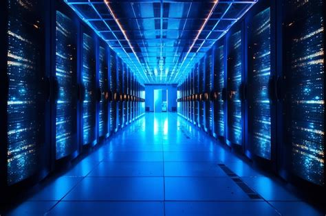 Premium Ai Image Data Server Room
