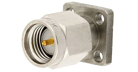 Sma Male Field Replaceable Connector With Emi Gasket 4 Hole Flange 0