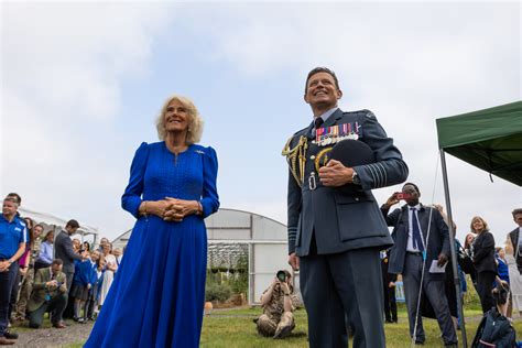 Her Majesty The Queen Visits Welfare Facility Royal Air Force