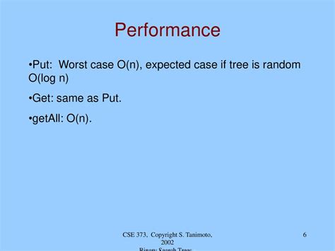 Cse 373 Copyright S Tanimoto 2002 Binary Search Trees Ppt Download
