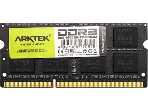 Arktek Memory 8gb Ddr3 Pc 1600 So Dimm Ram Module For Notebook Notebook Ddr3 Memory Sodimm