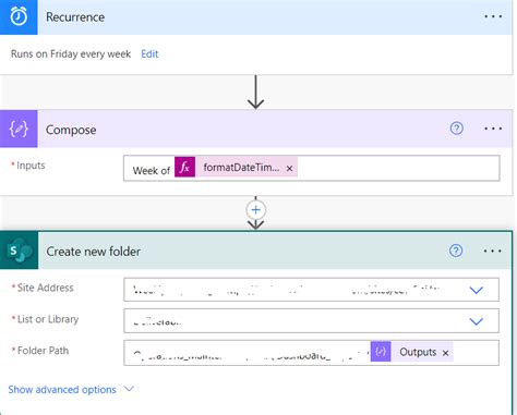 Power Automate Flow Create Folder Save Email Attachment To Folder Weekly Folder Name