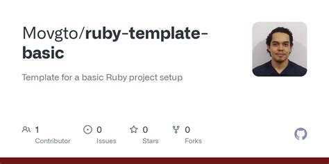 GitHub Movgto Ruby Template Basic Template For A Basic Ruby Project Setup