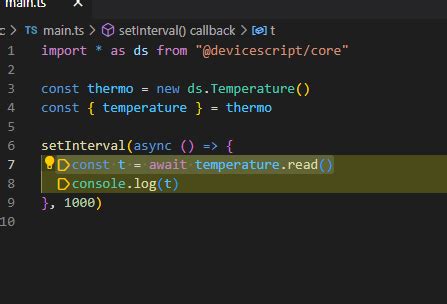 Await In SetInterval Issue Microsoft Devicescript GitHub