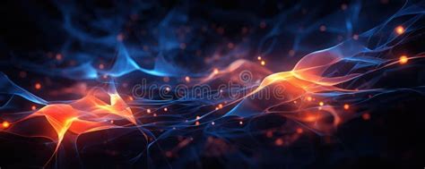 Abstract Neural Background Ai Generated Stock Photo Image Of Cyber Connection