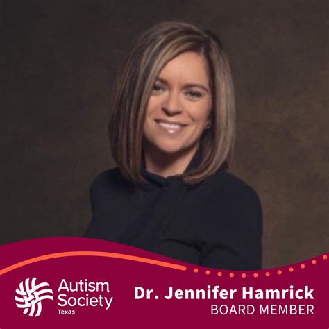 Miembro De La Junta Dra Jennifer Hamrick Autismo Sociedad De Texas