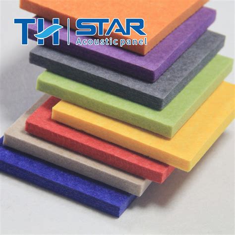 Soundproof Pet Acoustic Wall Panels Polyester Acoustical Ceiling And