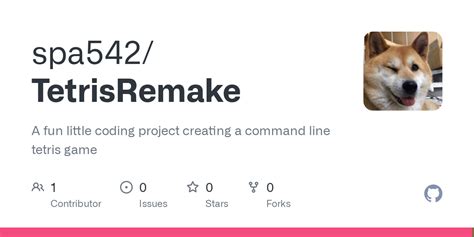 github spa542 tetrisremake a fun little coding project creating a