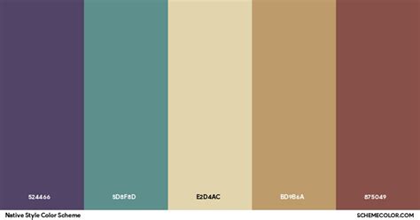 Native Style Color Scheme Palettes SchemeColor