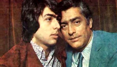 فردین و وحیده رحمان، بازیگر هندی در پشت صحنه فیلم همای سعادت؛ سال 50