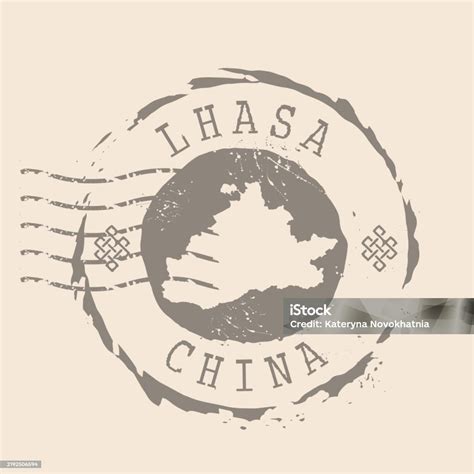 라싸의 우표 우편은 중국의 도시입니다 지도 실루엣 고무 씰 디자인 레트로 여행 당신의 디자인을 위한 Lhasa Grunge의 물개 지도 중국 주당순이익10 0명에 대한 스톡