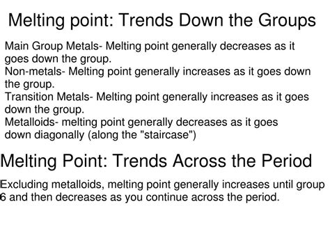 Melting Point Trends Down The Periodic Table Cabinets Matttroy