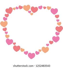 Cute Heart Frame Stock Vector Royalty Free 1252483543 Shutterstock