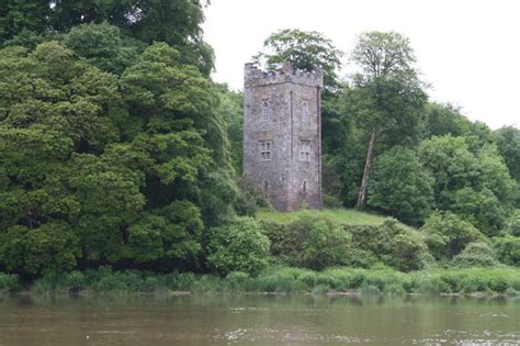 26 Strancally Tower Just Downstream Of New Strancally Castle Irish