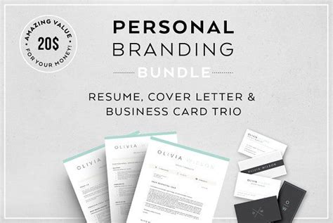 Resume Bundle Personal Branding A Resume Template By Profilia Resume