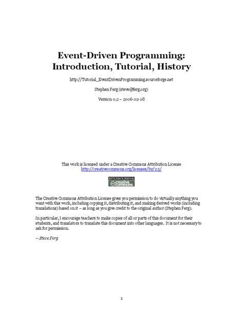event driven programming in java pdf
