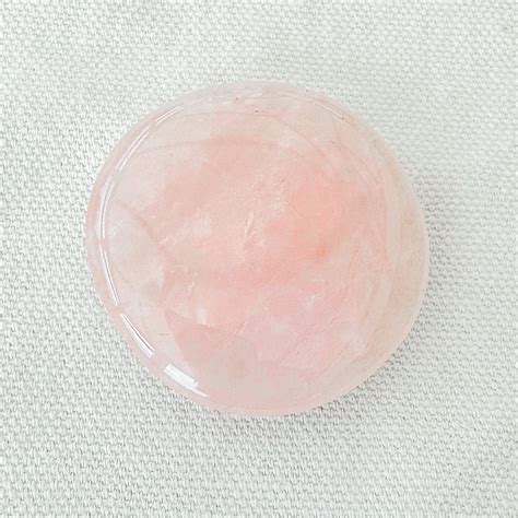 Rose Quartz Flat Palm Stone Sussex Stones