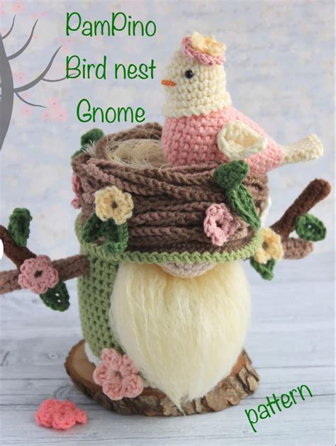 Crochet Spring Bird Nest Gnome Pattern Amigurumi Bird Nest Etsy Artofit