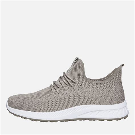 Buy Crosshatch Mens Antioch Trainers Stone
