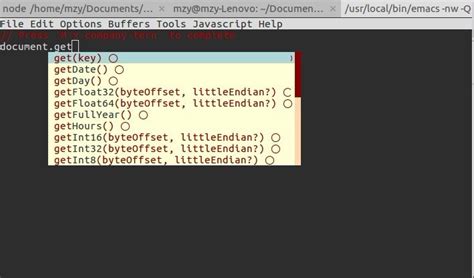 emacs写js的时候不会提示dom相关的操作方法 spacemacs emacs china