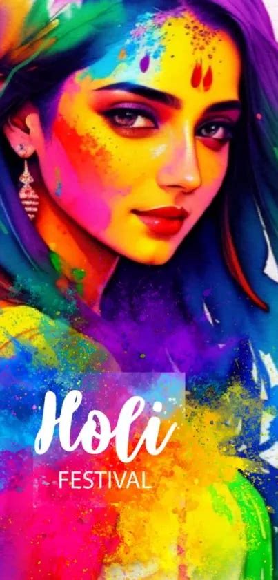Vibrant Holi Festival Art Free Download