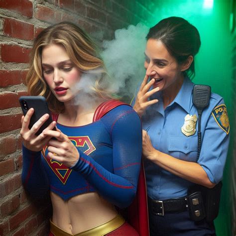Supergirl Sneaking About By Popooobb On Deviantart