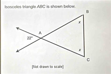 Solved Isosceles Triangle Abc Is Shown Below [not Drawn To Scale] [math]