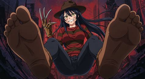Female Freddy Kreuger With Giant Feet 4 By Molly Dolly Holly On Deviantart
