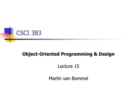 ppt understanding inheritance in object oriented programming