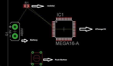 Pcb Design Pcb Designing Facing Problem In Connecting Pushbutton