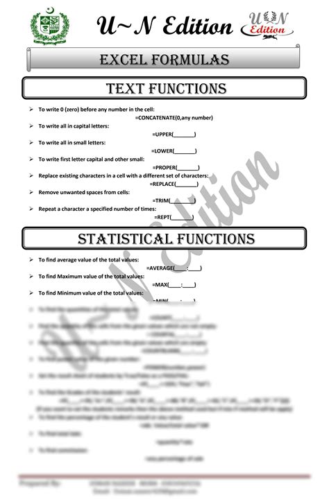 Solution Ms Excel Formulas Studypool