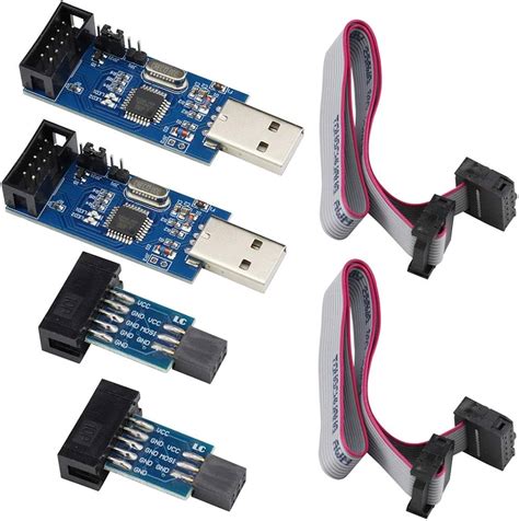 Usb Breakaway Cable 2 Pcs Usbasp Isp Downloader Programmer