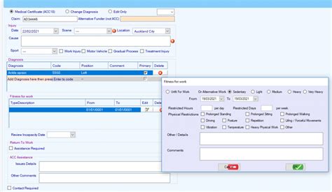Accident Certificate Mypractice