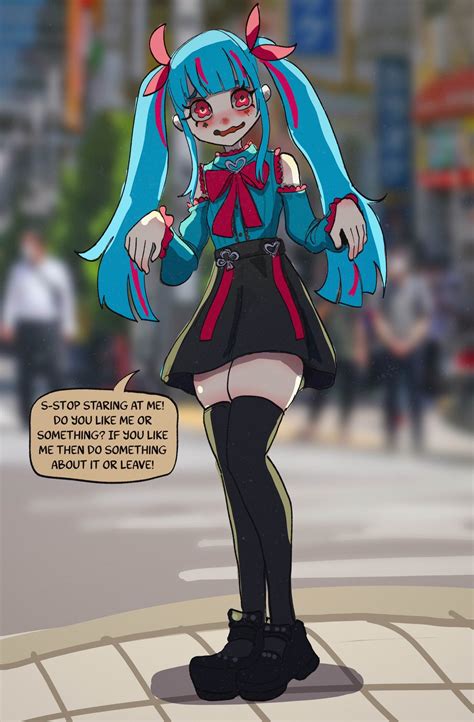 Basedbinkie Pippi Panini Basedbinkie Original Highres 1girl Aqua