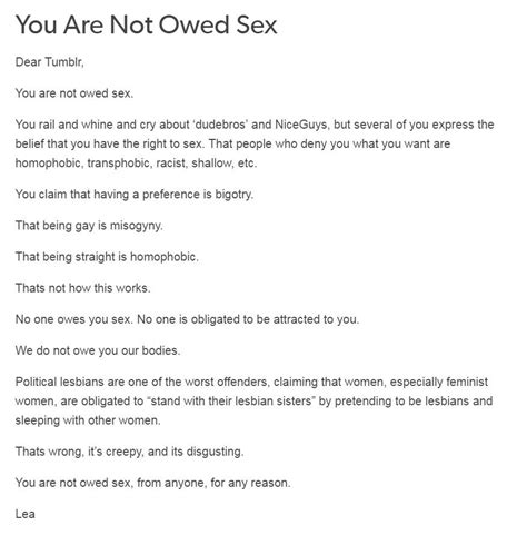 NateTalksToYou On Twitter Dear Tumblr Tumblr Sex PoliticalLesbianism SJW Feminism