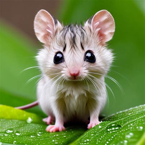 Premium Ai Image Bowl Of Milk Adorable Miniature Mouse Akes Sushi Rubiks Cubo Ice Cream In A