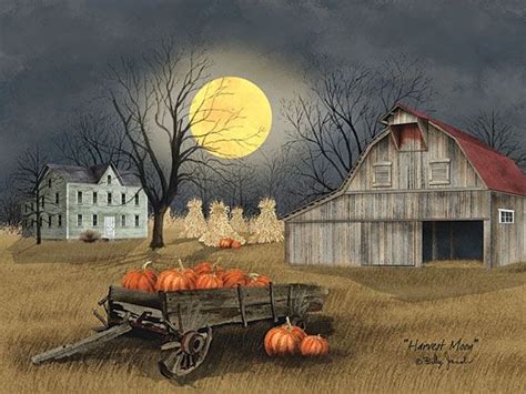 Harvest Moon Billy Jacobs Vintage Retro Paper Print Harvest Barn