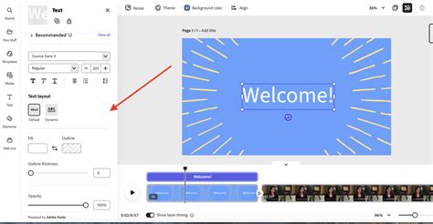 Adding Text To An Adobe Express Video Project Media Commons