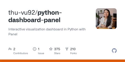 GitHub Thu Vu Python Dashboard Panel Interactive Visualization Dashboard In Python With Panel