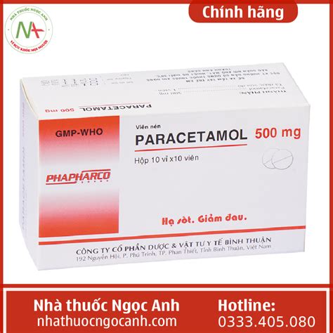 Thuốc Hạ Sốt Paracetamol 500mg Phapharco Giá Bao Nhiêu Mua ở đâu