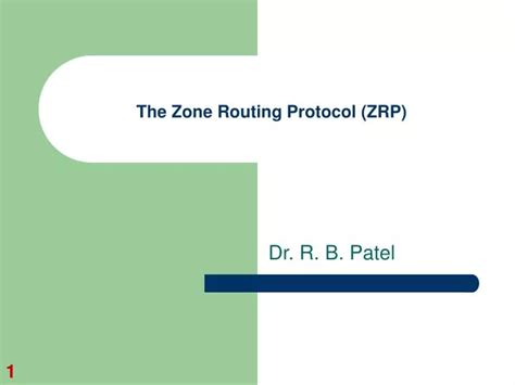 PPT The Zone Routing Protocol ZRP PowerPoint Presentation Free Download ID