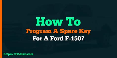 How To Program A Spare Key For A Ford F Smart Flip Key