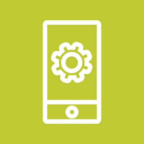 Settings Cell Line Color Background Icon 16346960 Vector Art At Vecteezy