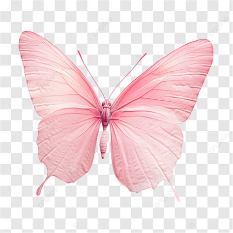 Elegante Mariposa Rosa Con Alas Pastel Suaves Png Dibujos Mariposa
