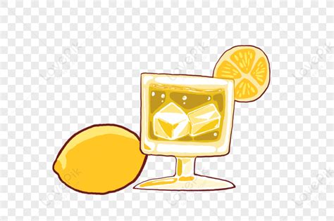 크리 에이 티브 여름 레몬 아이스 음료 디자인 Png 일러스트 무료 다운로드 Lovepik